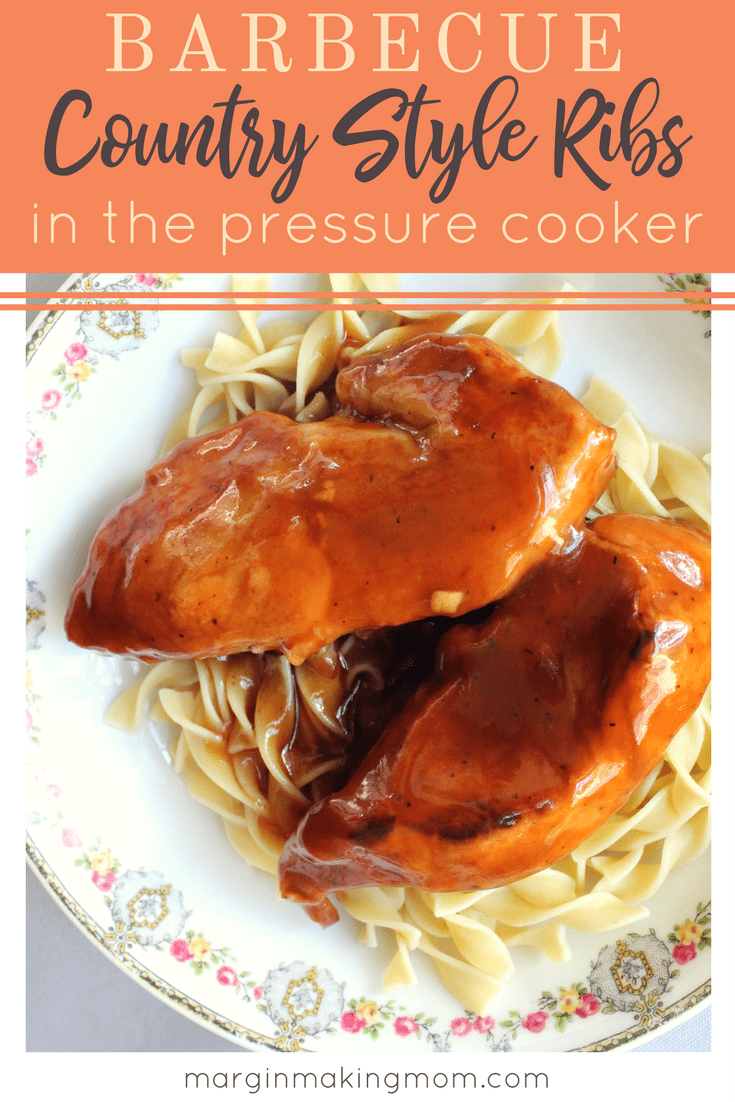 Pressure Cooker BBQ Country Style Ribs (with VIDEO)- Margin Making Mom®