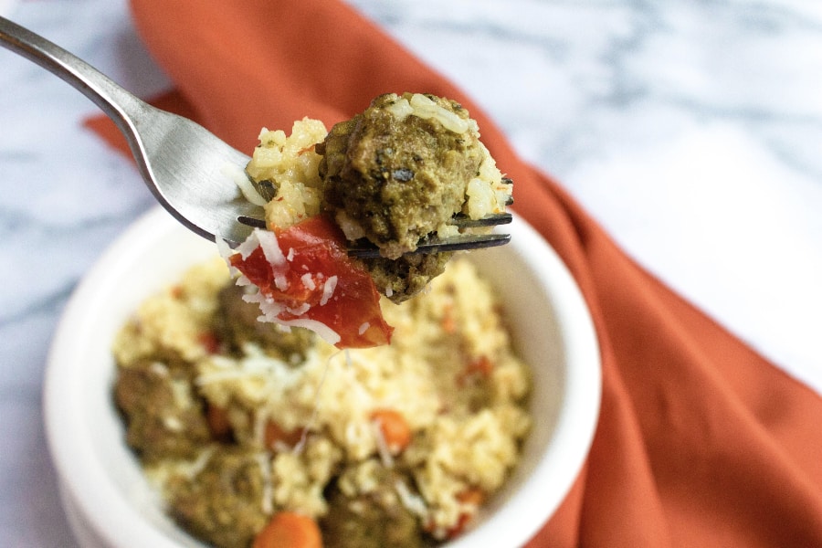 How to Make Delicious Cheesy Italian Meatballs and Rice in the Instant Pot