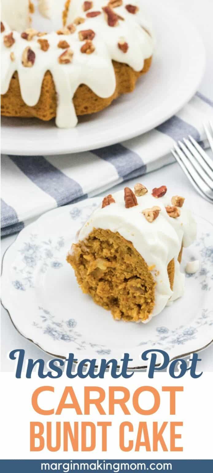 Easy Instant Pot Carrot Cake - Margin Making Mom®