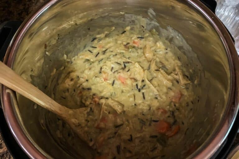 Instant Pot Chicken and Wild Rice Casserole - Margin Making Mom®