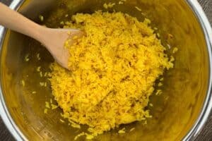 How to Make Instant Pot Yellow Rice - Margin Making Mom®