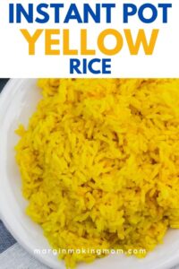 How to Make Instant Pot Yellow Rice - Margin Making Mom®