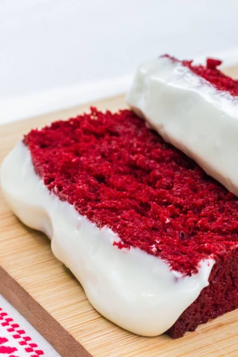 Red Velvet Loaf Cake - An Easy and Decadent Dessert - Margin Making Mom®