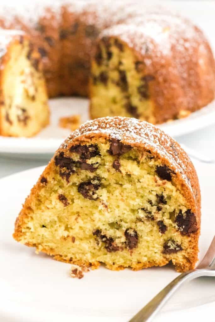 Easy Homemade Chocolate Chip Cake - Margin Making Mom®