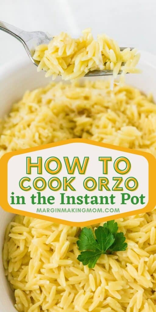 Quick and Easy Instant Pot Orzo - Margin Making Mom®