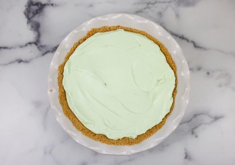Easy No Bake Pistachio Cream Pie - Margin Making Mom®