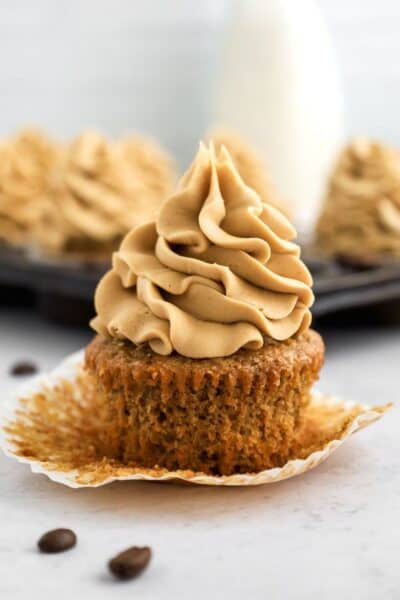 Easy Coffee Cupcakes with Luscious Coffee Buttercream