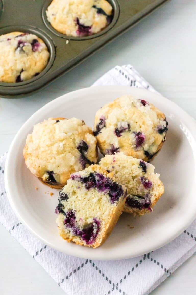 Easy Blueberry Bisquick Muffins with Streusel Topping - Margin Making Mom®