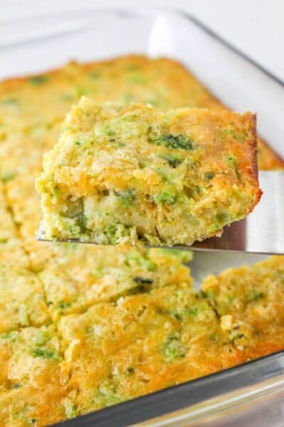 Easy Broccoli Cheese Cornbread with Jiffy Mix - Margin Making Mom®