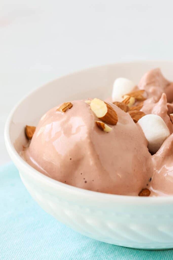 Ninja Creami Rocky Road Ice Cream - Margin Making Mom®