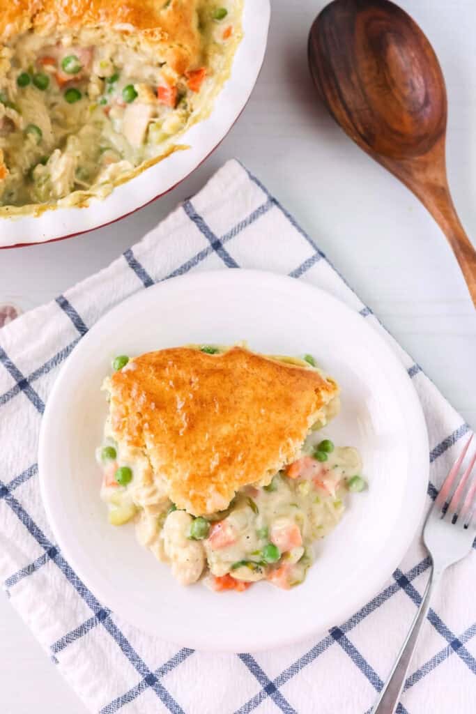 Easy Bisquick Chicken Pot Pie - Margin Making Mom®