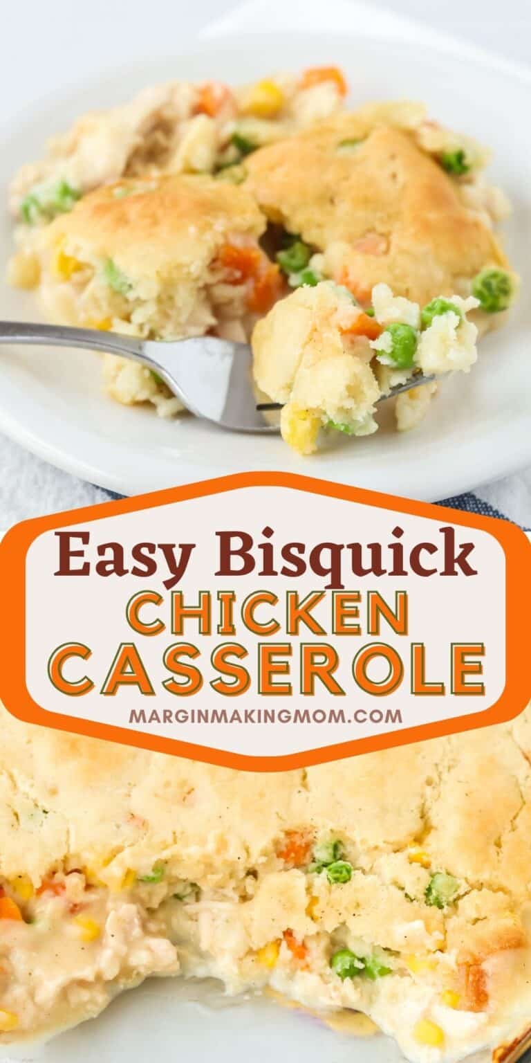 Easy Bisquick Chicken Casserole - Margin Making Mom®