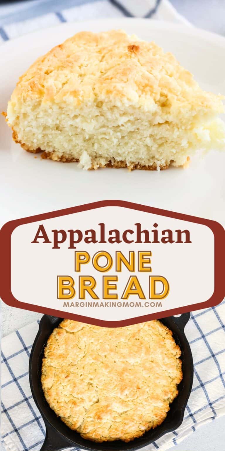 Easy Appalachian Pone Bread (Skillet Biscuit Bread) - Margin Making Mom®