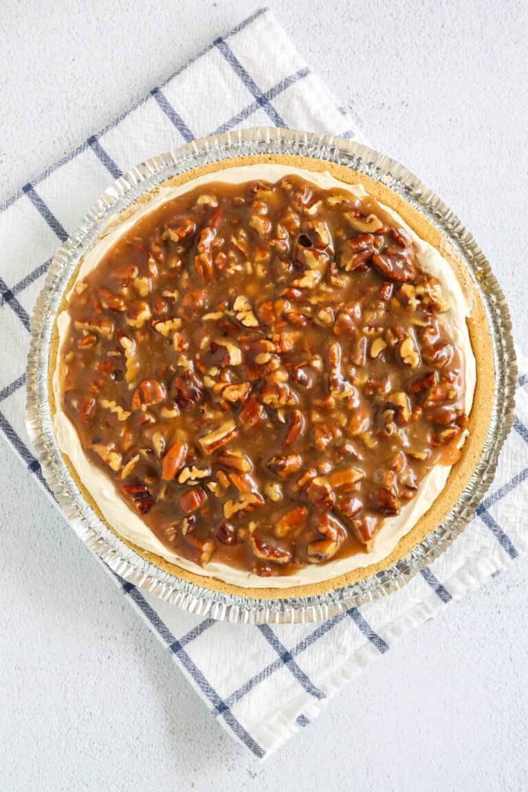 Easy No Bake Pecan Pie Cheesecake - Margin Making Mom®
