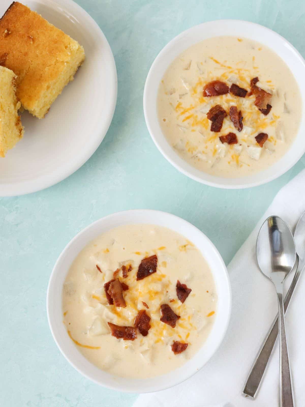 Easy Crock Pot Hash Brown Potato Soup - Margin Making Mom®