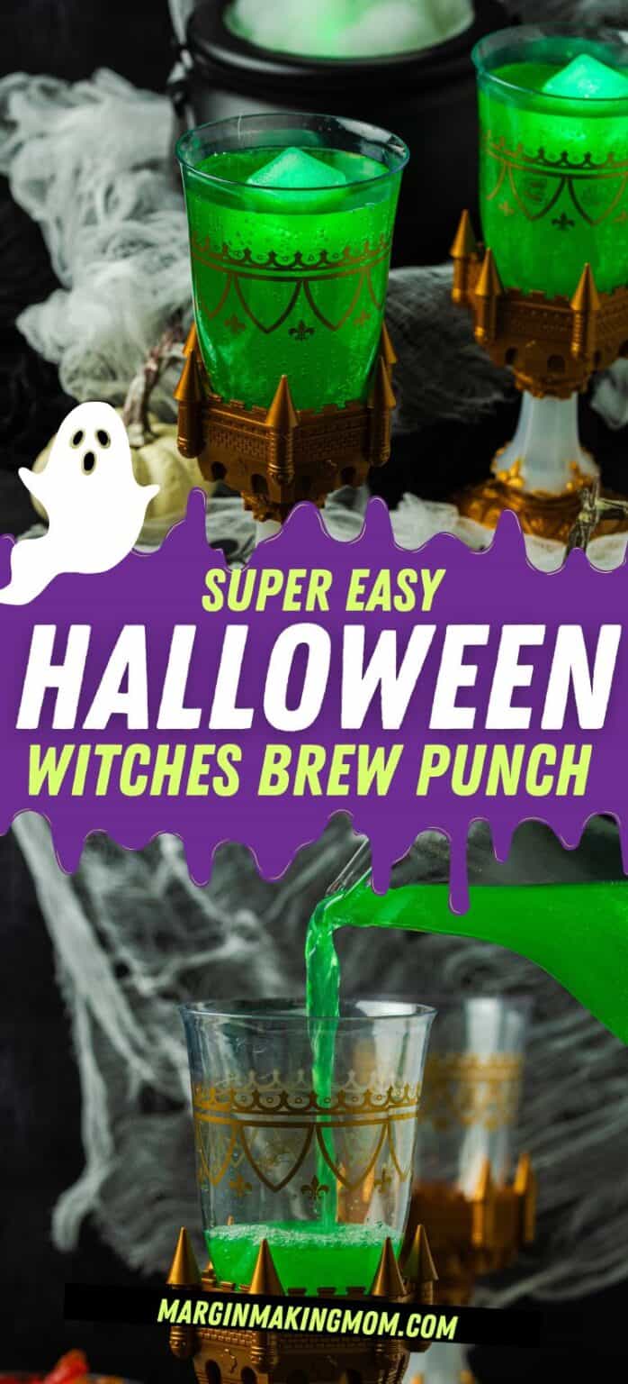 Easy Witches' Brew Halloween Punch (Kid-Friendly) - Margin Making Mom®