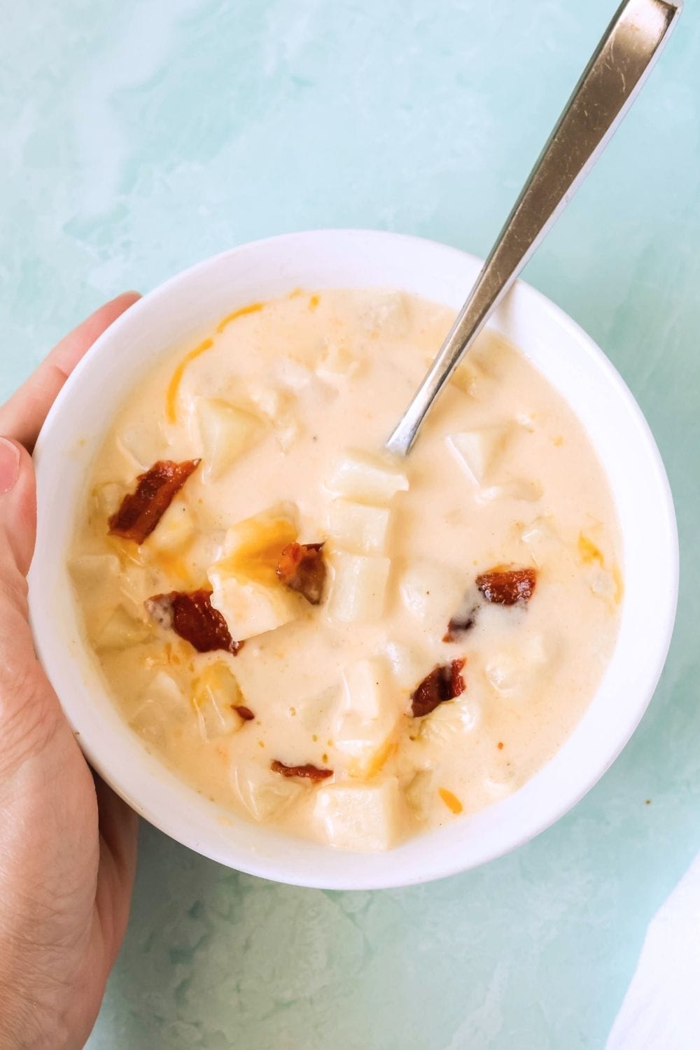 Easy Crock Pot Hash Brown Potato Soup - Margin Making Mom®