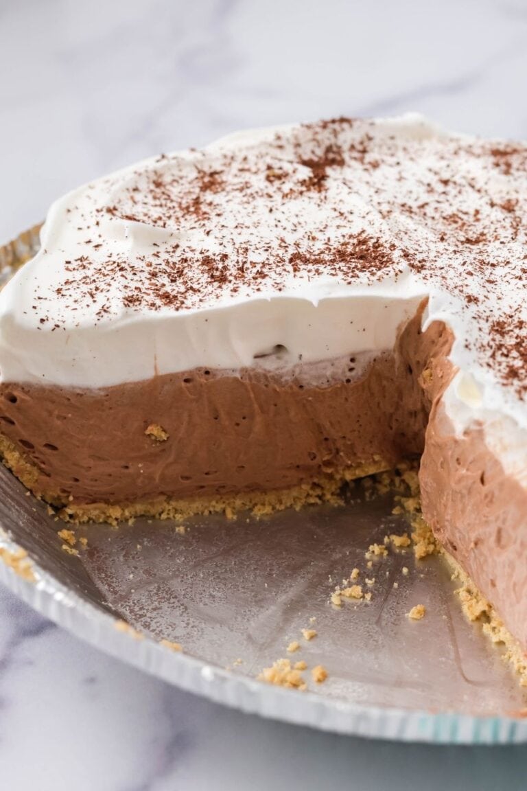 Easiest No Bake Chocolate Dream Whip Pie Recipe - Margin Making Mom®