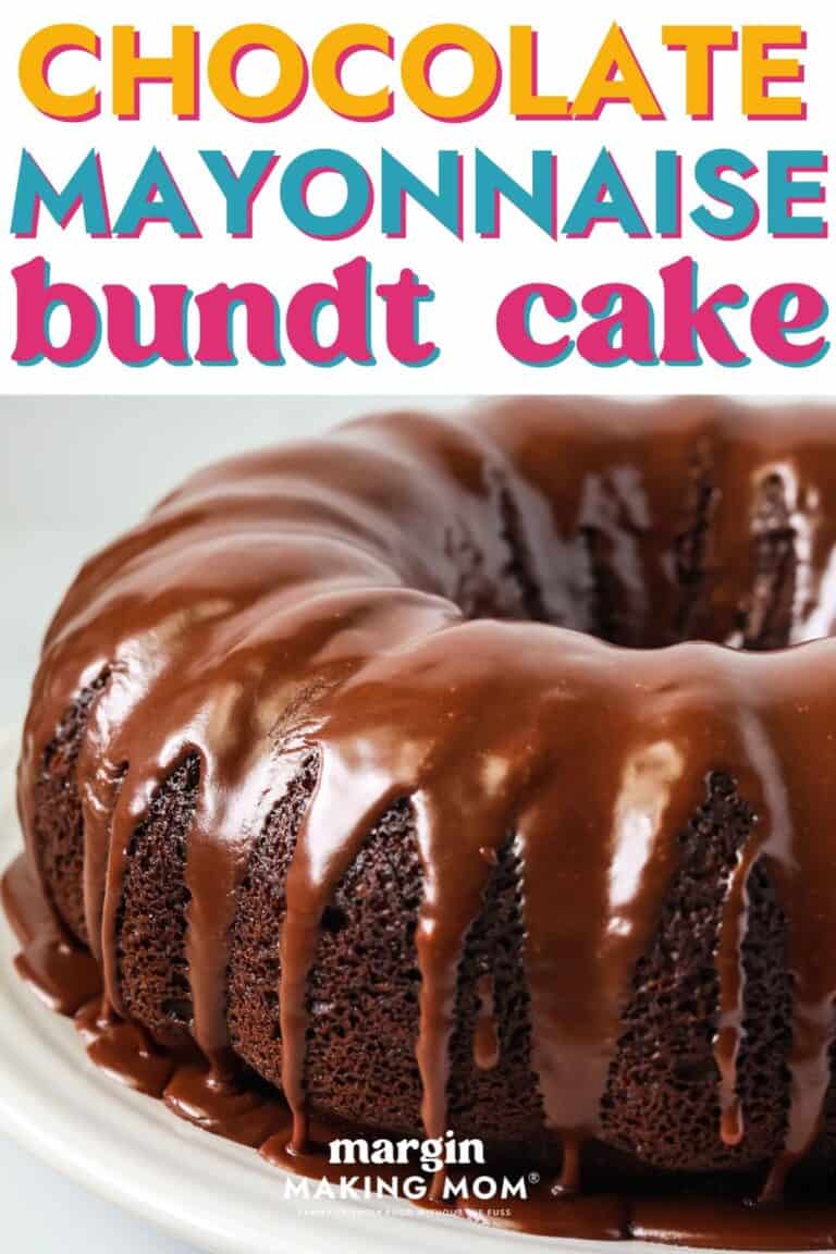 Easy Decadent Chocolate Mayonnaise Cake - Margin Making Mom®