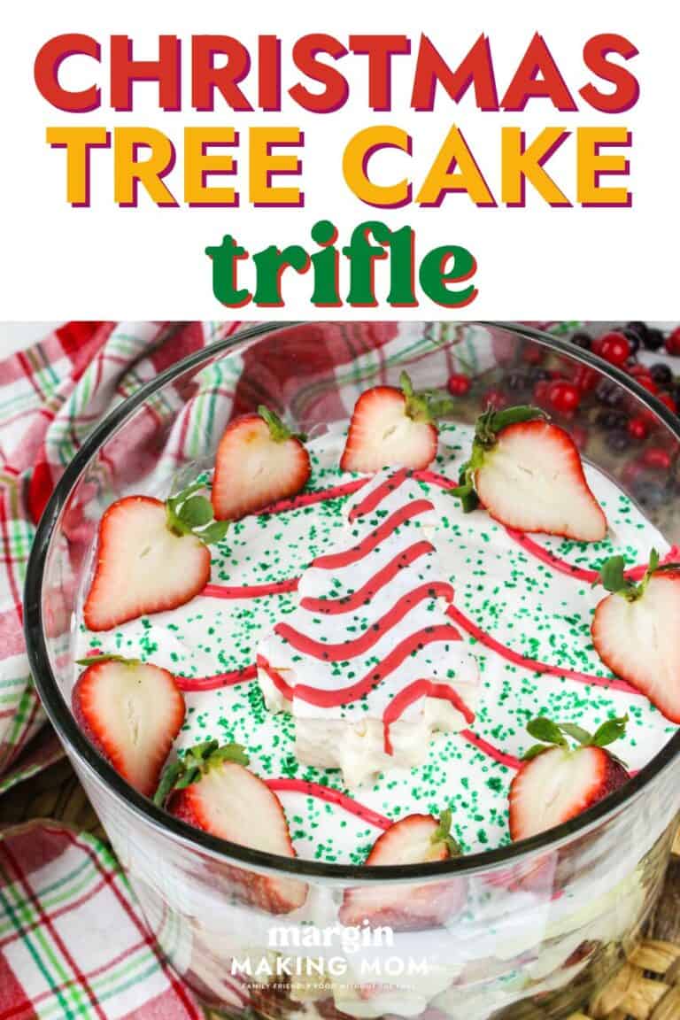 No-Bake Little Debbie Christmas Tree Cake Trifle - Margin Making Mom®
