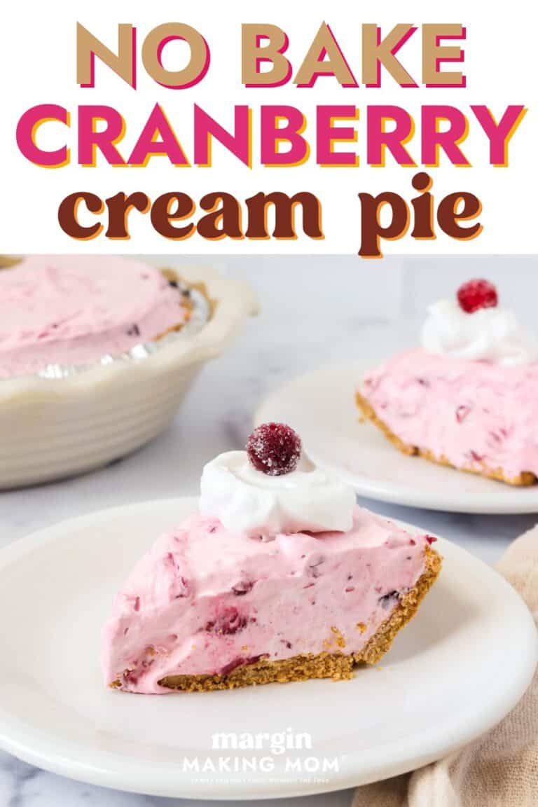Easy No Bake Cranberry Pie - Margin Making Mom®