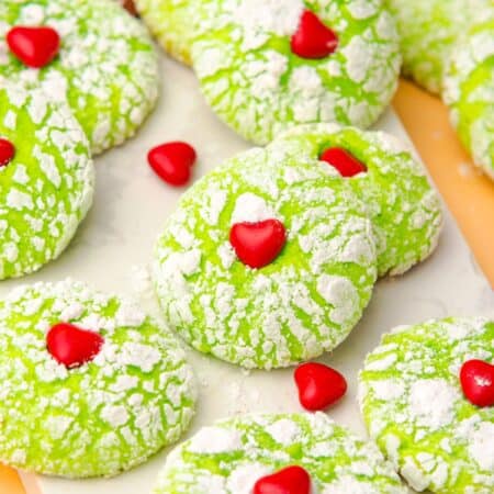 Easy Grinch Crinkle Cookies for the Holidays - Margin Making Mom®