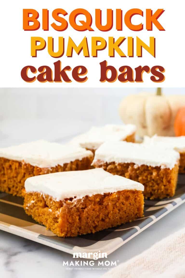 Easy Sheet Cake Pumpkin Bars (Made with Bisquick) - Margin Making Mom®