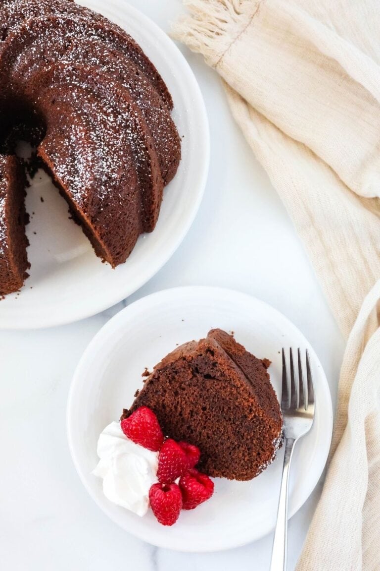 Easy & Decadent Chocolate Pound Cake Using Cake Mix - Margin Making Mom®
