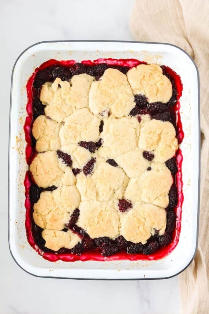 Easy Bisquick Blackberry Cobbler - Margin Making Mom®